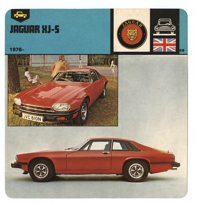 Jaguar XJ-S - GT / Production Car Edito Service SA Auto Rally Card | eBay