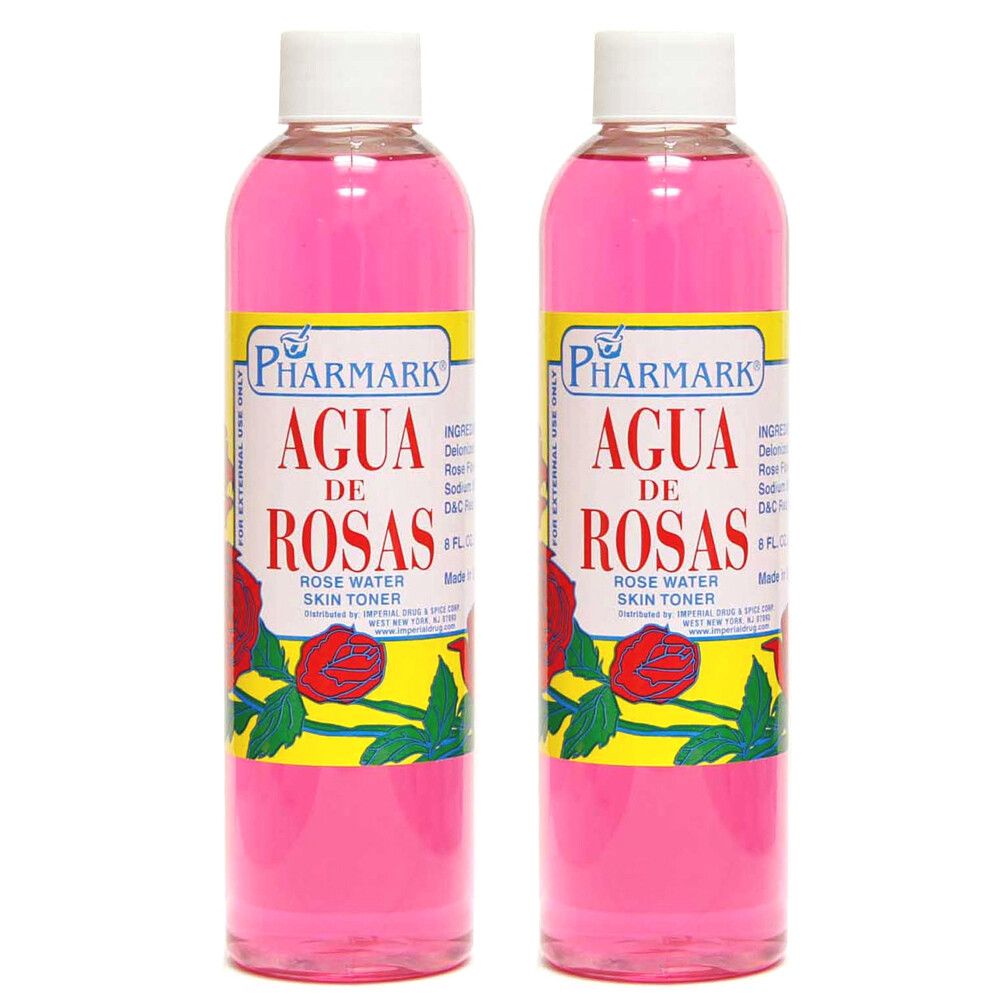 Pharmark Rose Water. Skin Toner for Face and Body. Bath Splash. 8 oz ...