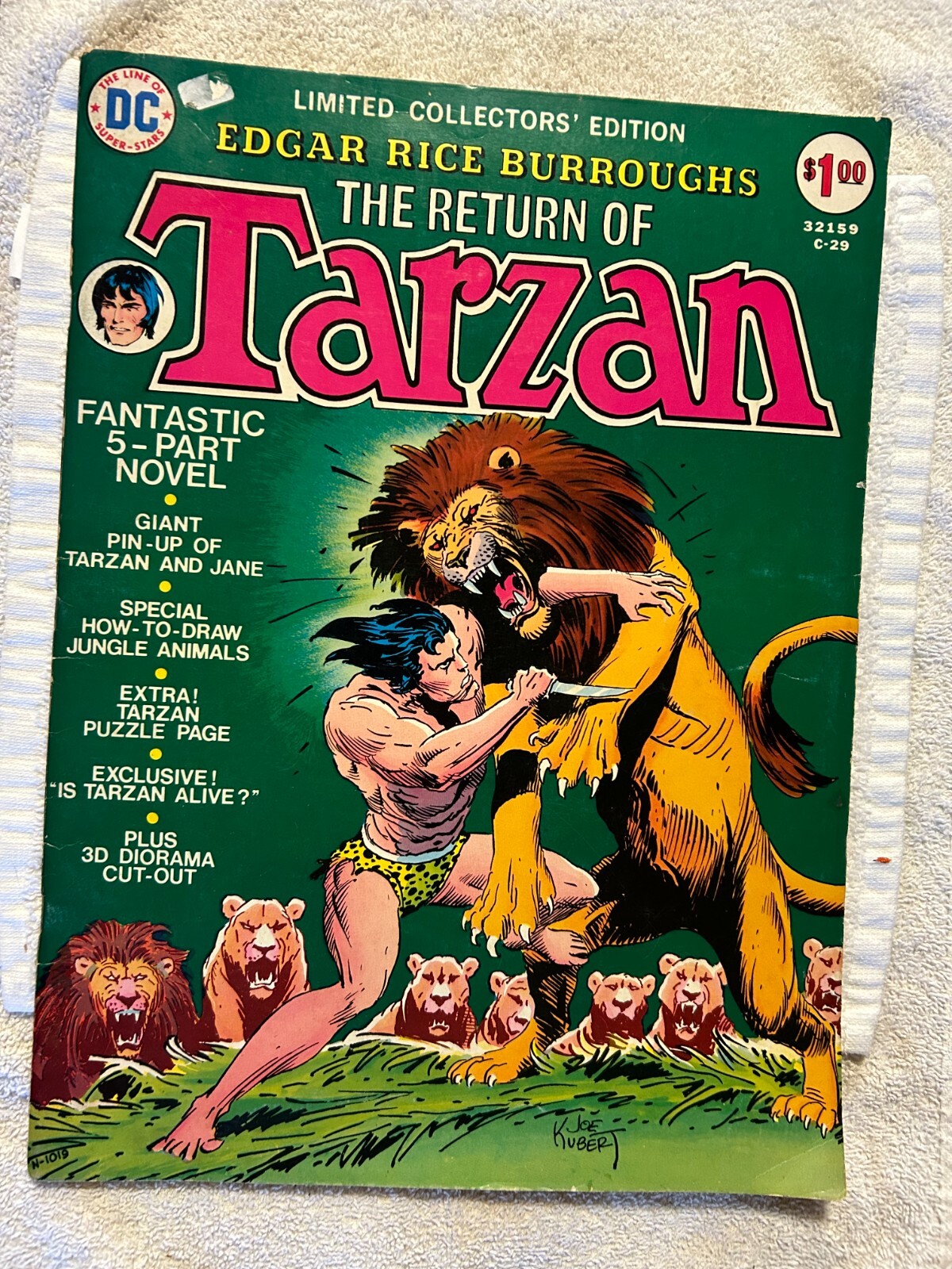 Vintage DC Collectors Edition Tarzan The Return of Tarzan. Giant ...