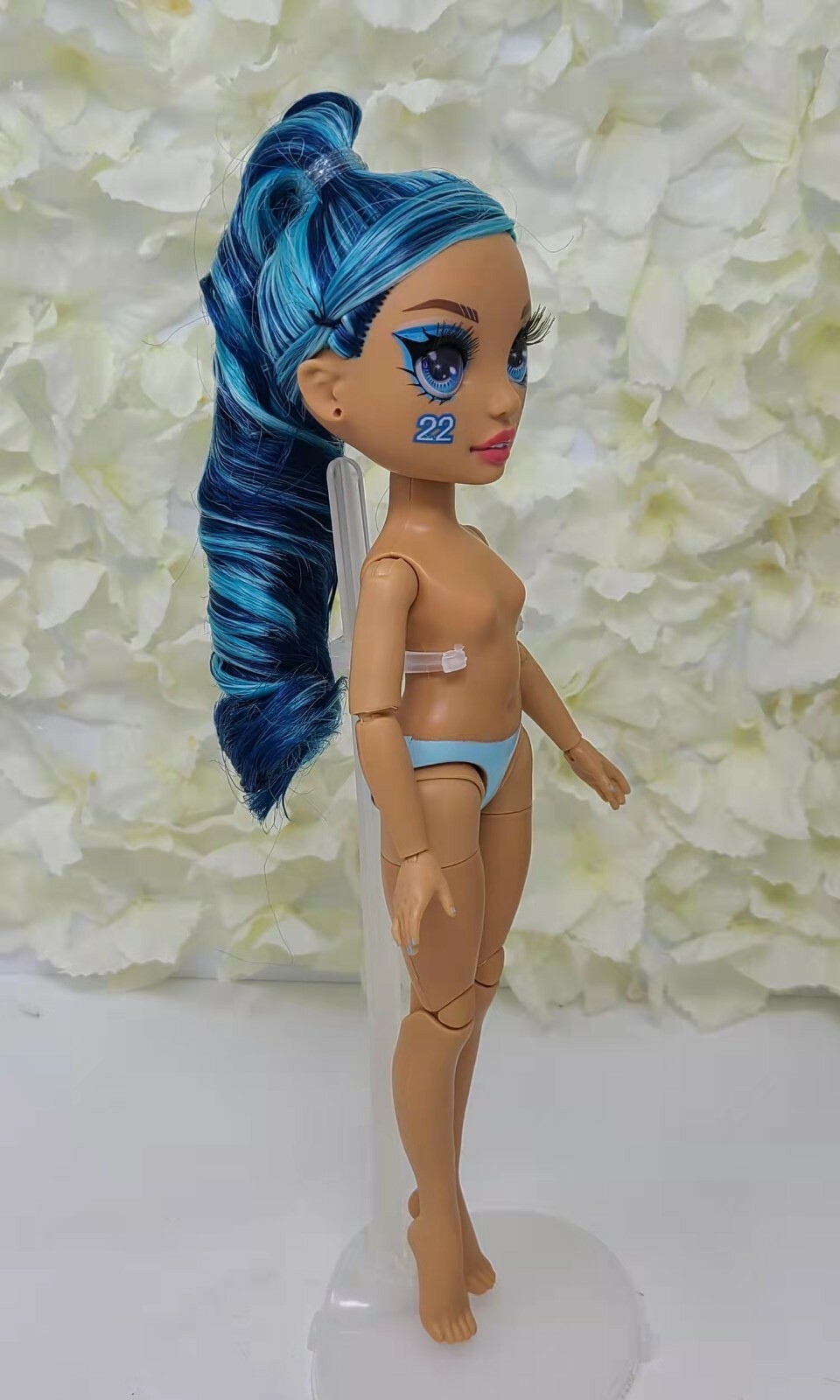 MGA Rainbow High Skyler Bradshaw Cheer Squad Blue Hair Nude Jointed Doll | eBay