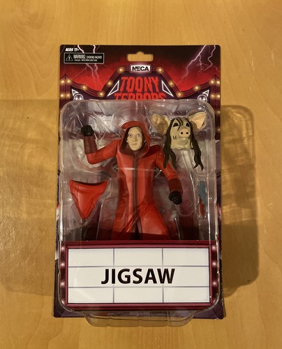 NECA Toony Terrors Saw Jigsaw Figure Red Cloak 2023 Reel Toys | eBay