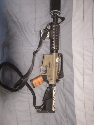 Airsoft M4 Custom Apocalypse Style Rifle Build. Specna Arms | eBay