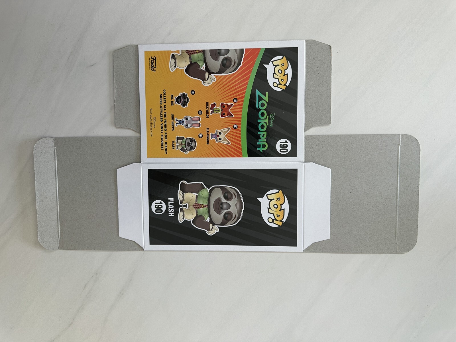 Zootopia Flash #190 Funko POP! Replacement Empty Box | eBay Australia