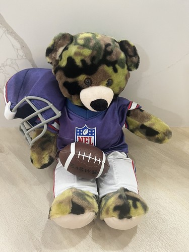 Build A Bear BABW Green Camouflage Plush Stuffed Animal Toy NFL ...