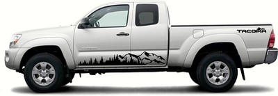 4pc Mountains & Trees fits Toyota Tacoma Graphic Kit - Vinyl Decal ...