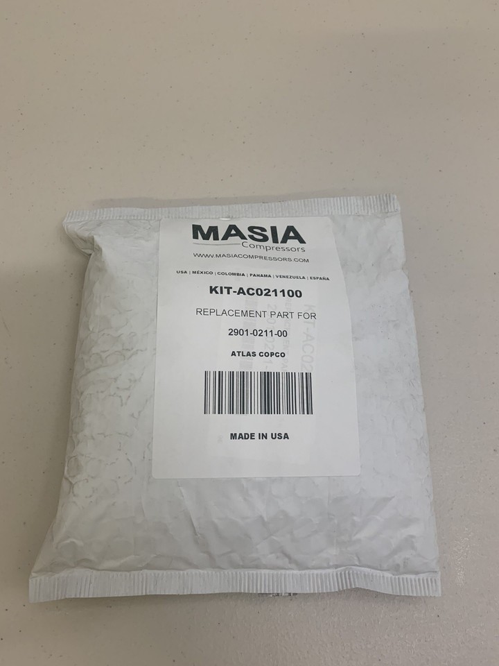 ATLAS COPCO UNLOADER VALVE KIT 2901-0211-00 / 2901021100 (NEW NO BOX ...