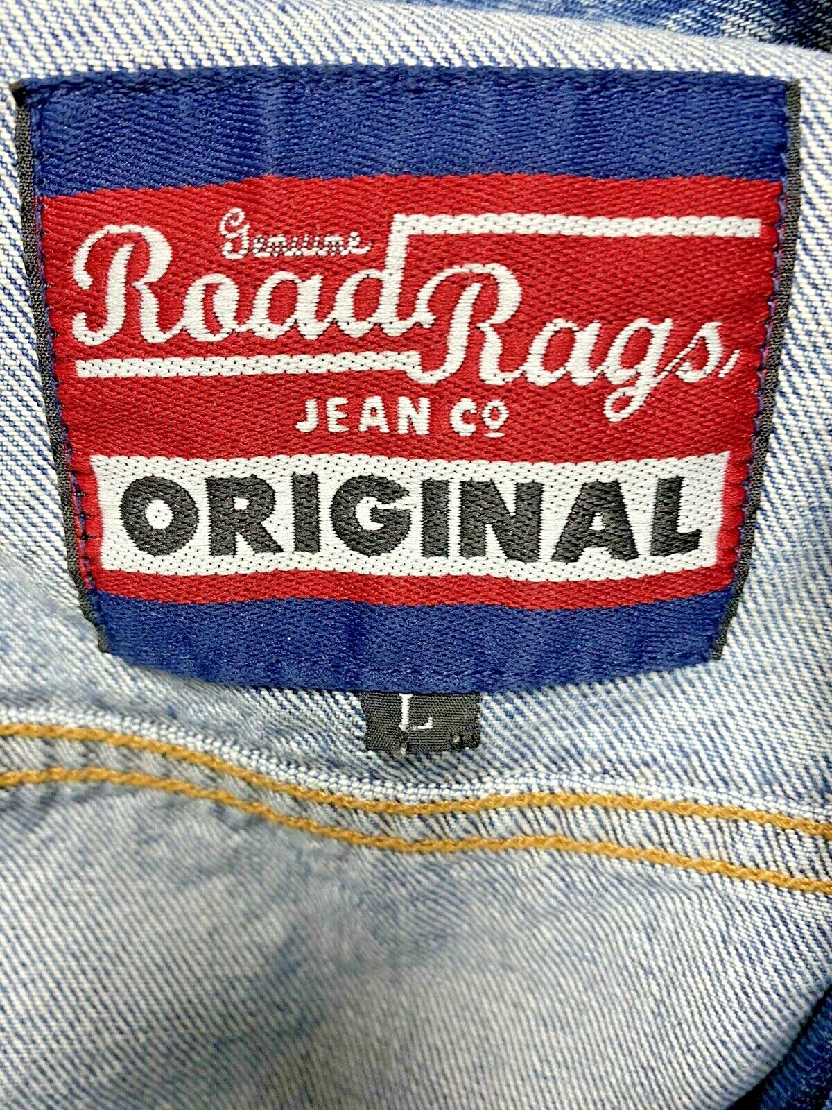 Vintage Road Rags Denim Jacket Women’s Size L | eBay