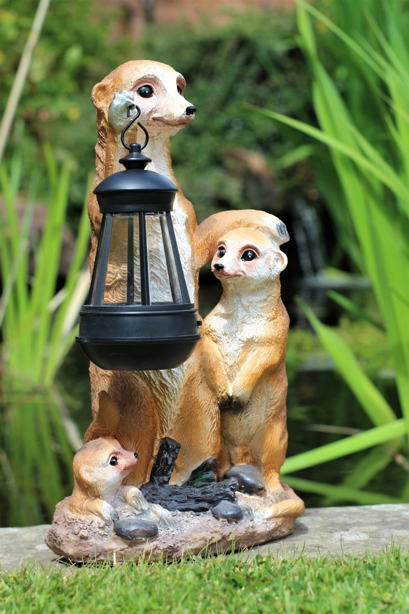 Meerkat Solar Light Garden Ornaments | Fasci Garden