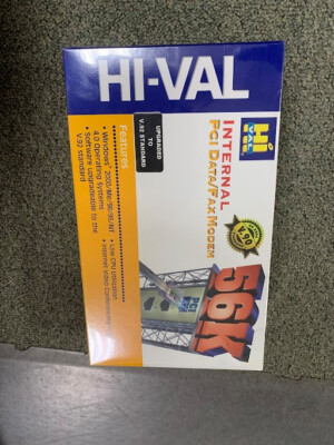 Hi-Val Internal PCI Data / Fax Modem 56K V.92 Model # H56IP-00R - New ...
