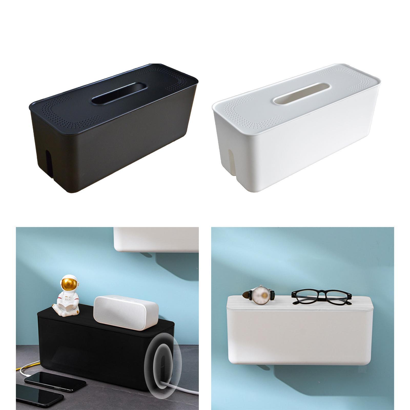 Wall Mounted Cable Management Box Freestanding Medium Cable Protector ...