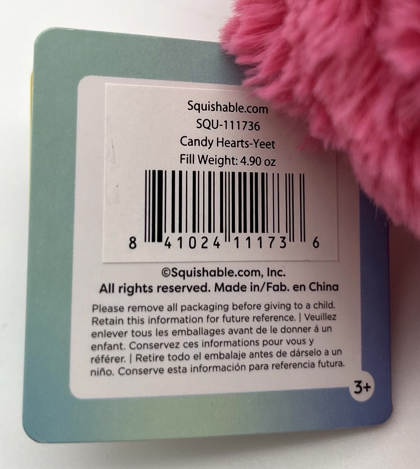 NWT Squishable Comfort Food Candy Hearts “Yeet” Pink Plush Toy | eBay