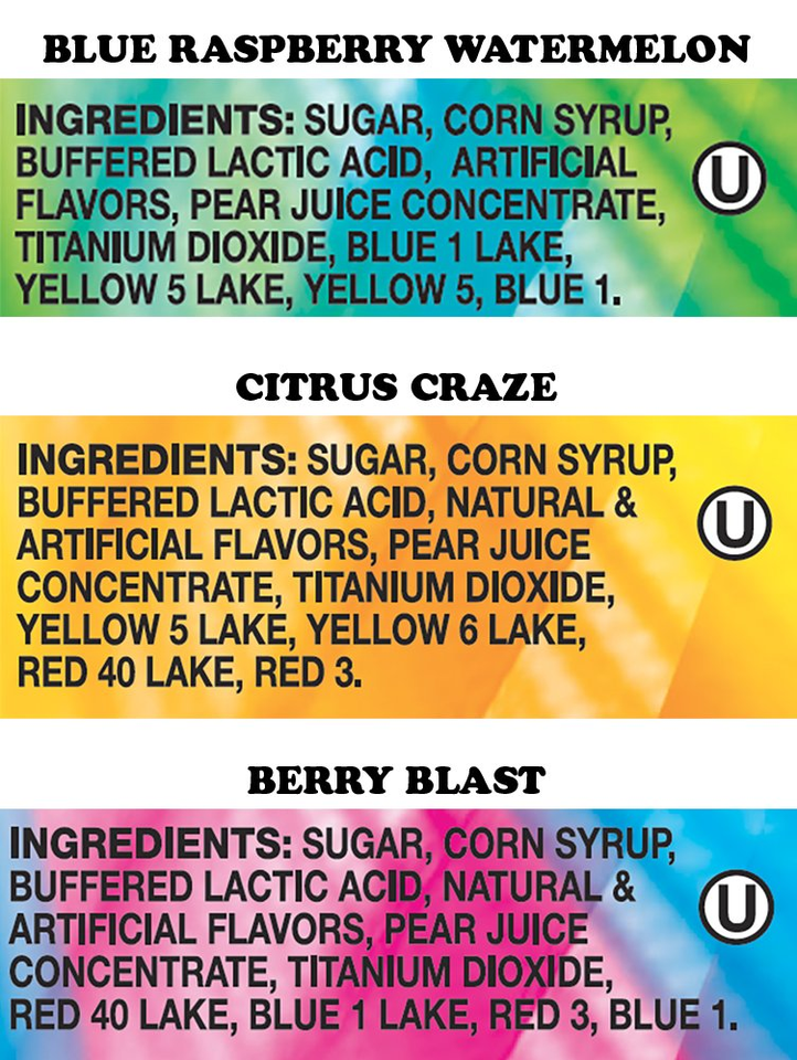 Ring Pop Twisted Individually Wrapped, Assorted Flavors, .50 Oz (24 ...