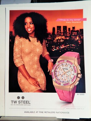 KELLY ROWLAND FOR TW STEEL WATCH FINE FASHIONS ORIG VTG 2012 ...