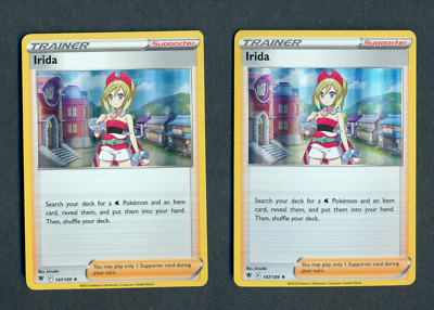 2022 Pokemon IRIDA TRAINER HOLO RARE 147/189 ASTRAL RADIANCE 2 Card lot ...
