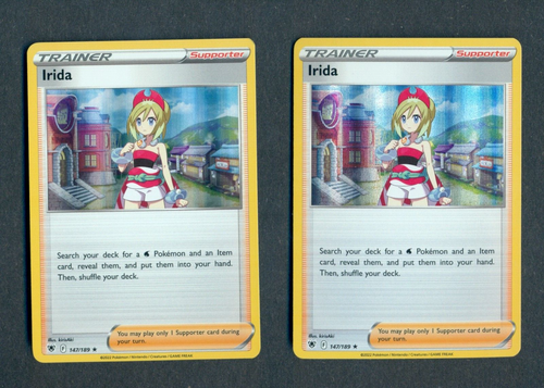 2022 Pokemon IRIDA TRAINER HOLO RARE 147/189 ASTRAL RADIANCE 2 Card lot ...