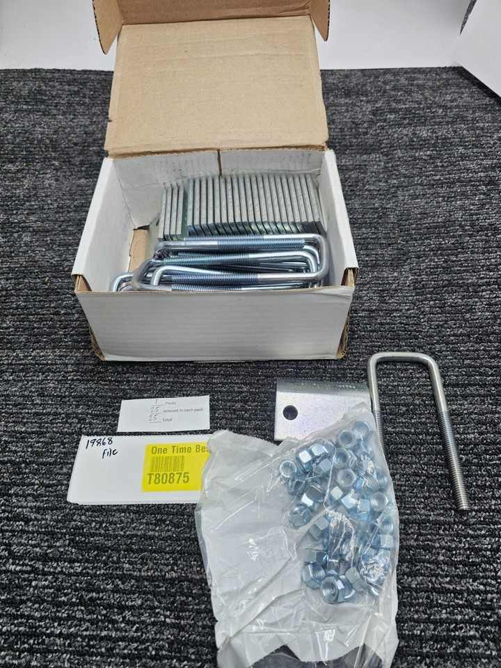 (QTY 25) Atkore Unistrut P2786 EG Beam Clamp with U-Bolt Electro ...