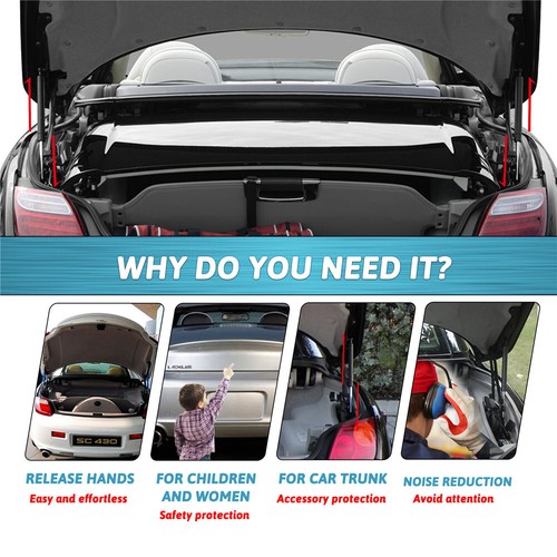 For 2000-2010 Lexus SC430 Rear Tailgate Lift Supports Spring Gas Shock ...