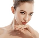 Sterling Silver Cubic Zirconia Endless Love Pendant Necklace Gift Box ...