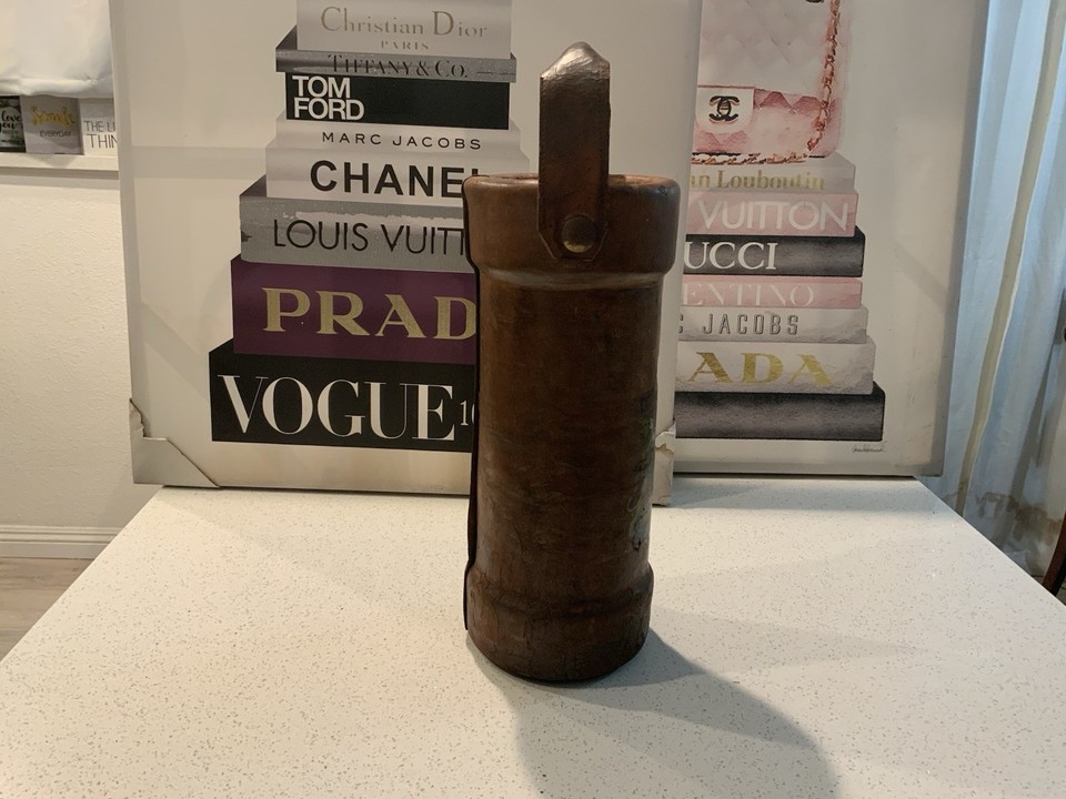 Antique English Leather Cordite Carrier/ Clarkson Case Use By British ...