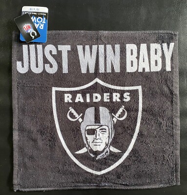 LAS VEGAS RAIDERS "JUST WIN BABY" 15" X 18" RALLY TOWEL *NEW* | eBay