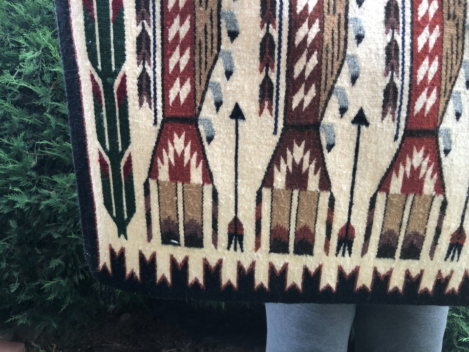 YEI PATTERN VINTAGE NAVAJO RUG 43" x 27" | eBay