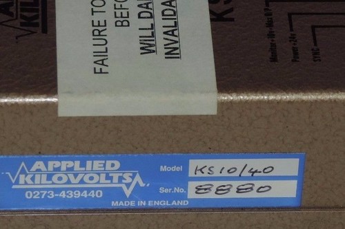 NEW APPLIED KILOVOLTS KS10/40 HIGH VOLTAGE POWER SUPPLY | eBay