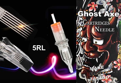 TATTOO cartridge Round liner 5RL GHOST AXE Spark PREMIUM needles LINERS ...