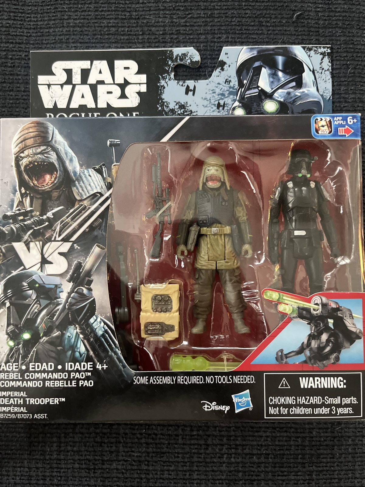 STAR WARS ROGUE ONE Hasbro Rebel Commando Pao Imperial Death Trooper ...