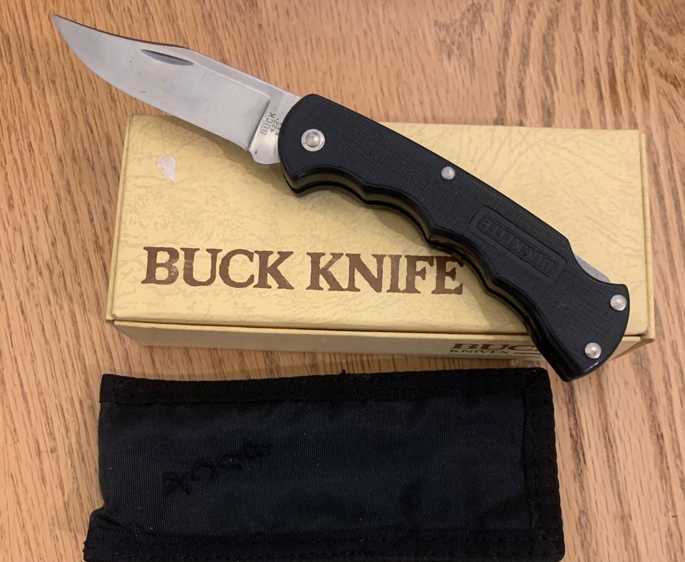 VINTAGE BUCK BUCKLITE 422 OD GREEN KNIFE NEVER USED IN BOX N22 | eBay