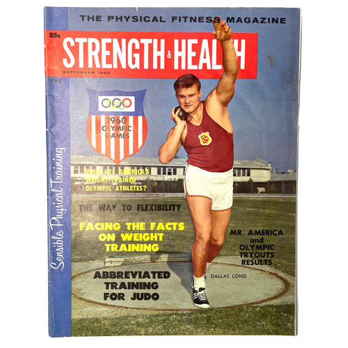 Strength & Health Bodybuilding Fitness Magazine SEP 1960 Dallas Long | eBay