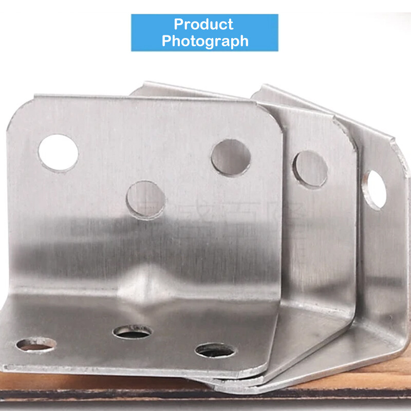 10Pcs Stainless Steel Triangle Bracket Right Angle Hardware Connection ...