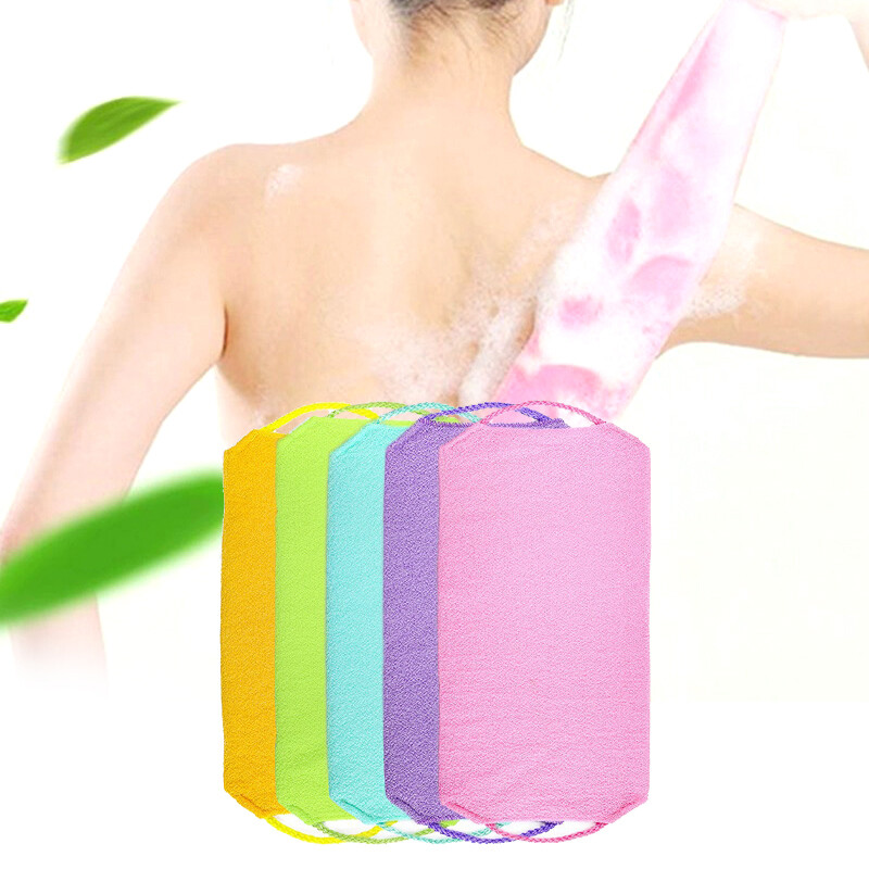 Exfoliating Rubbing Bath Towel Washcloth Elastic Shower Body Scrub ...