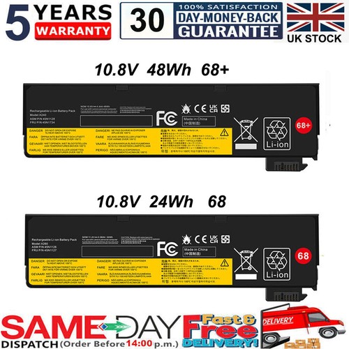 68+ Battery for Lenovo ThinkPad X240 X250 X260 X270 T440 T450 T460 L450 ...