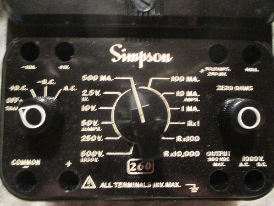 Simpson 260 Multimeter- With Leads and Leather case | eBay