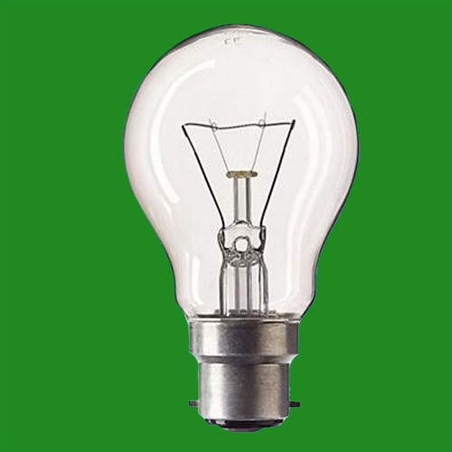 100x 40W Dimmable Clear GLS Incandescent Light Bulb BC B22 Bayonet Cap ...