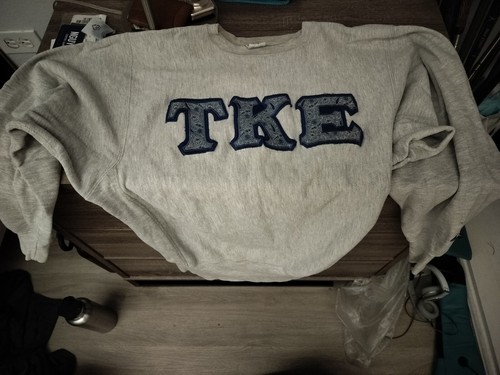 TKE Tau Kappa Epsilon Fraternity Champion Sweatshirt XL | eBay