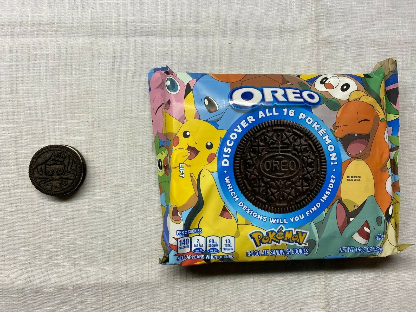 Oreo Pokemon Mew cookie and Sealed Package of Oreos | eBay