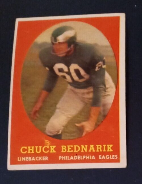 1958 Topps Chuck Bednarik #35 excellent-near mint (see scan) | eBay