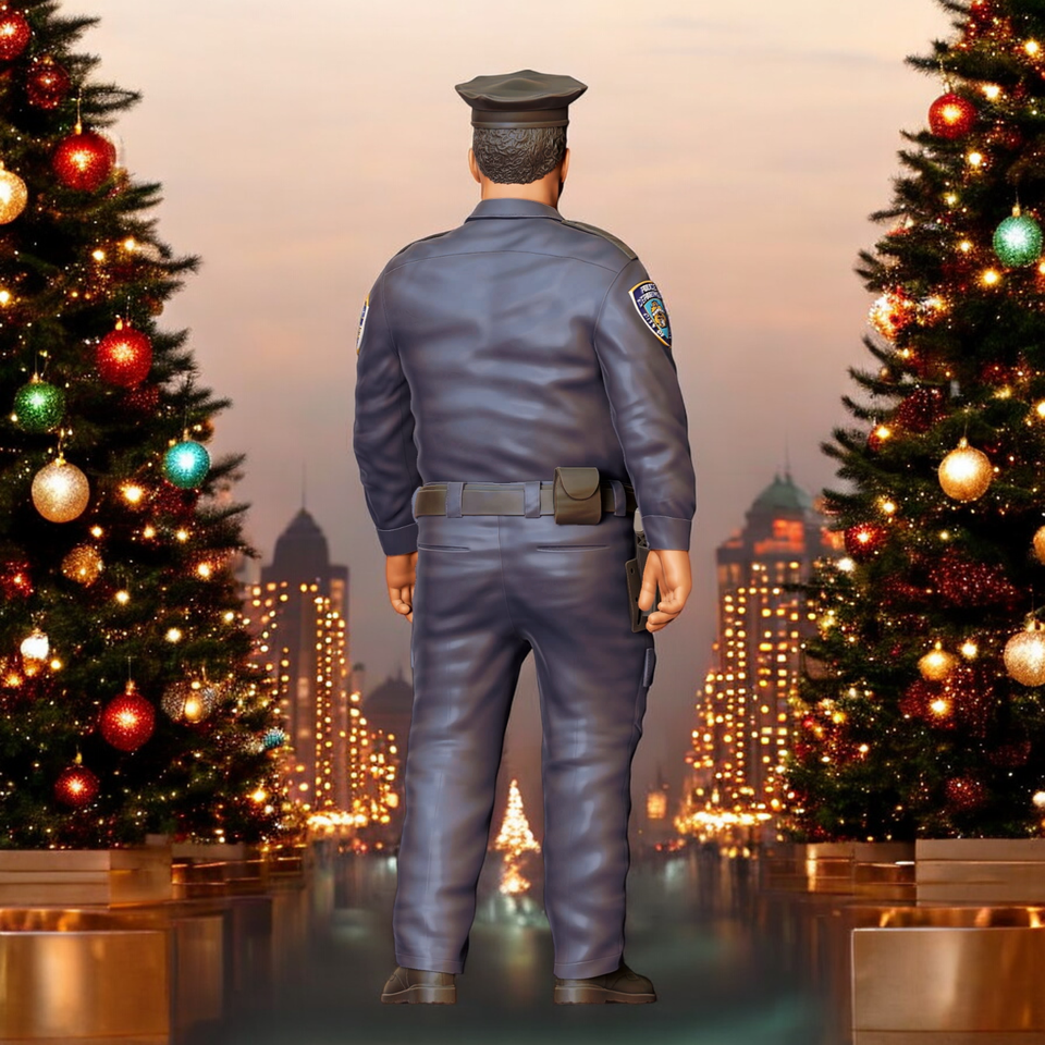 Overweight Police Figure Resin 3d printed, Unpainted, Model RR Diorama ...