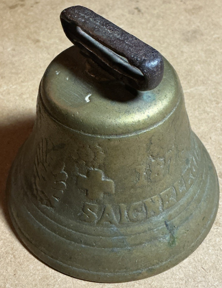 1878 Saignelegier Chiantel Fondeur Swiss Brass Cast Vintage Bell | eBay