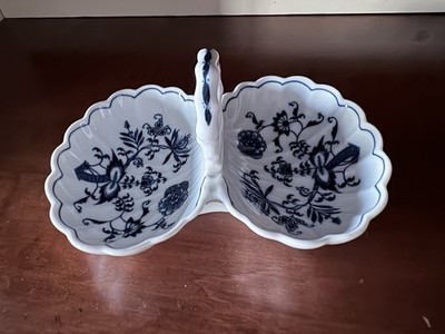 Blue Danube Vintage Blue and White Small Serving Dish with Rectangle ...