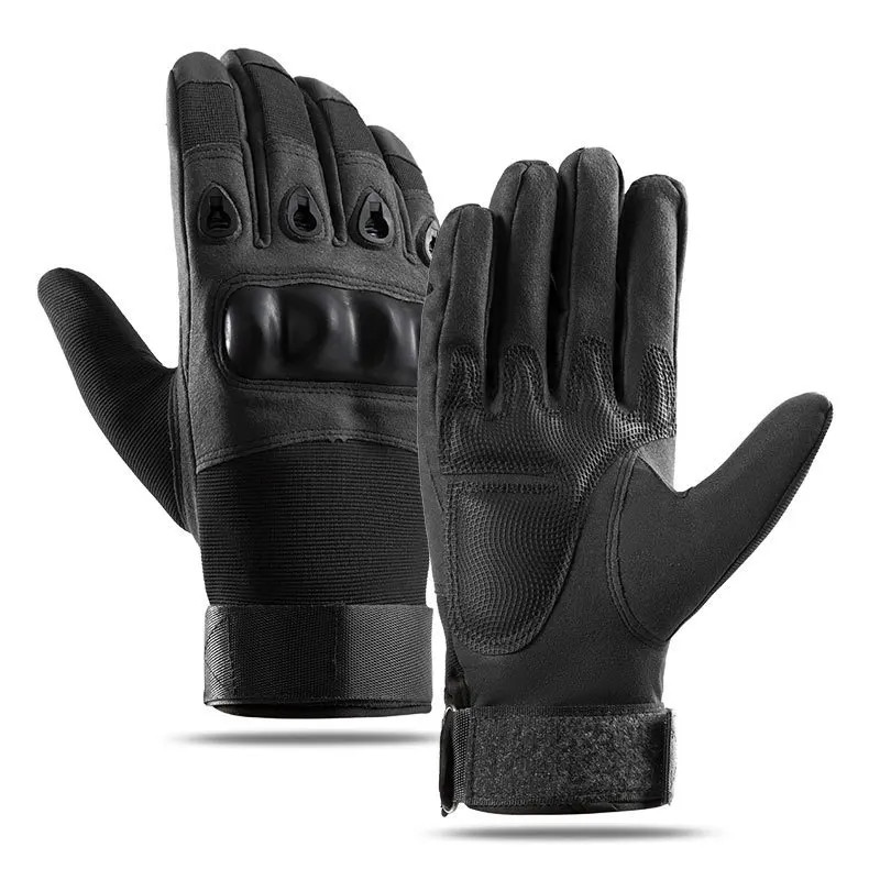 Cycling Tactical Gloves Full Finger Hard Knuckle Durable Combat Gloves ...