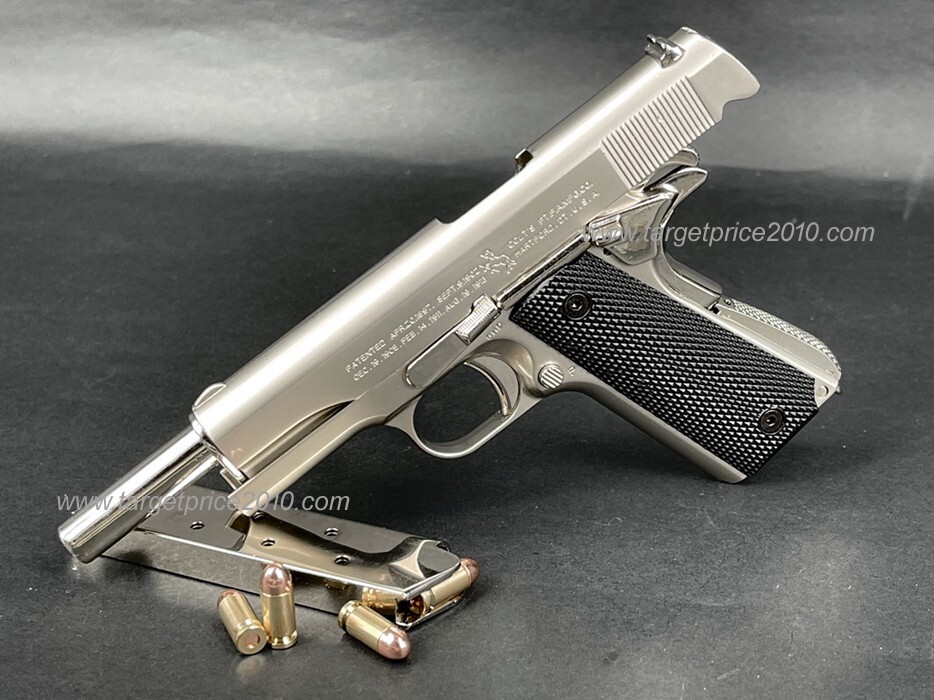 1:1.5 MINIATURE 1:1.5 SCALE M1911 IN SILVER WITH CNC 2 TONE COLOR DUMMY ...