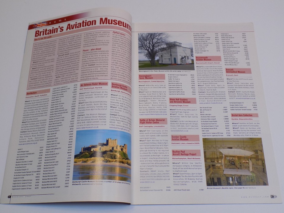 Fly Past Magazine 2007 Air Museum Guide to Britain Aviation Heritage ...