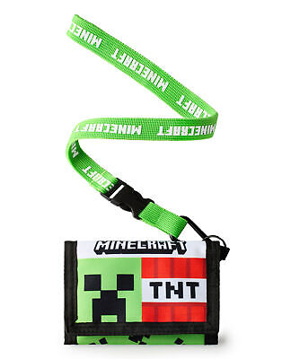 Minecraft Green Creeper & TNT Strap Wallet Boys | eBay UK