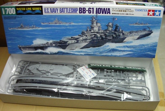 31616 U.s. Navy Battleship USS Iowa Bb-61 Tamiya 1/700 Plastic Model ...