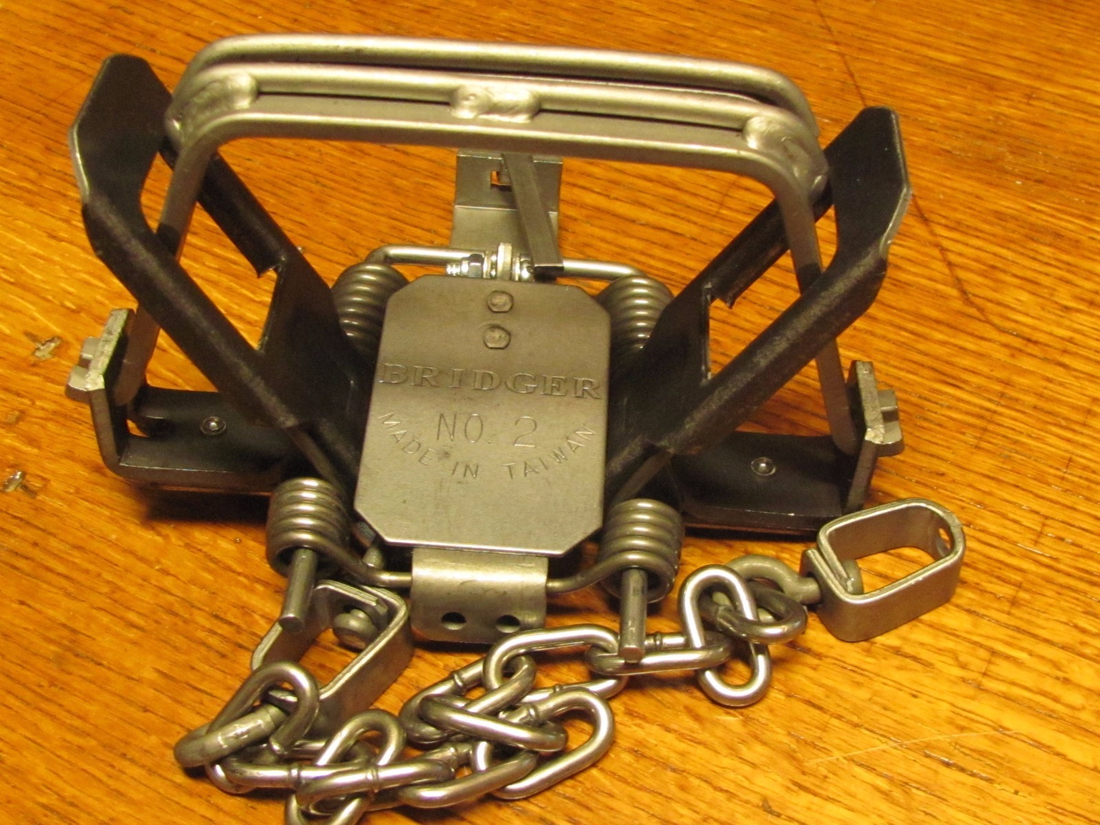 4 - Bridger #2 coil spring offset jaw modified four coiled traps coyote ...