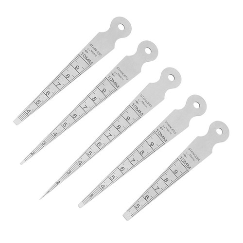 Stainless Steel Welding Taper Gauge Rulers Measurement Range 1-10mm PLM ...