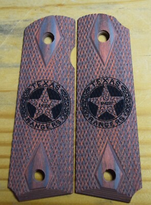 1911/Clones For Kimber/Colt Frame Laser Engrave TEXAS RANGERS 1823 ...