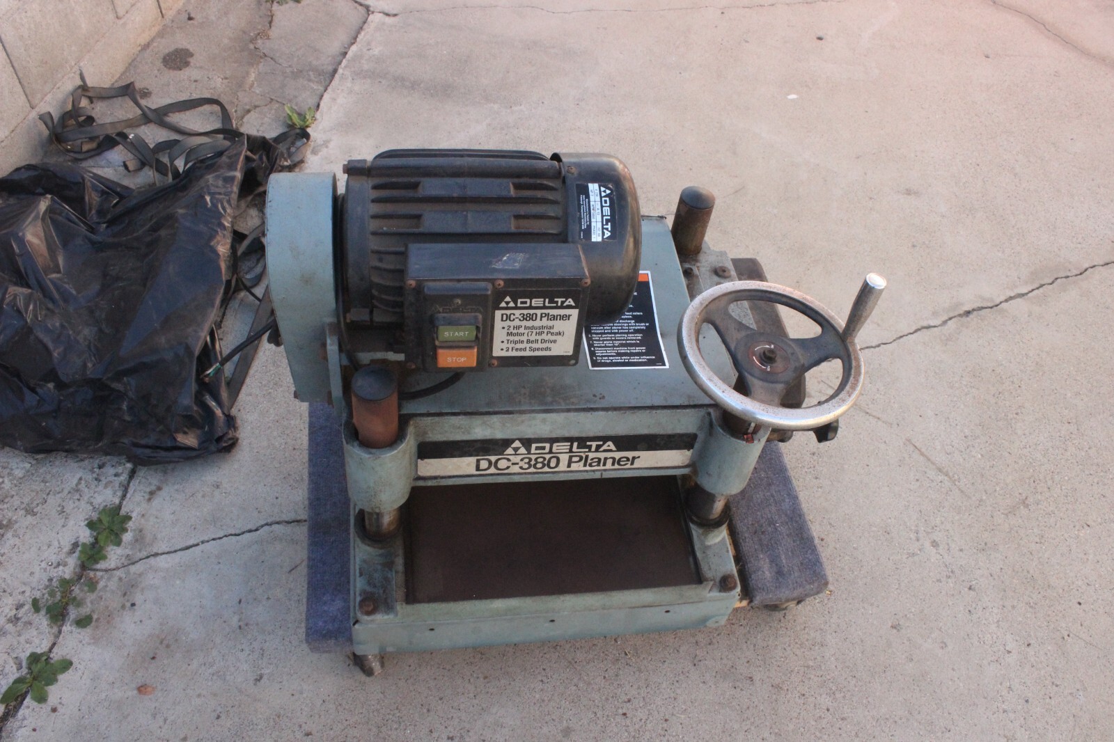 DELTA DC-380 PLANER 2 HP INDUSTRIAL MOTOR (7 HP PEAK) RUN GREAT | eBay